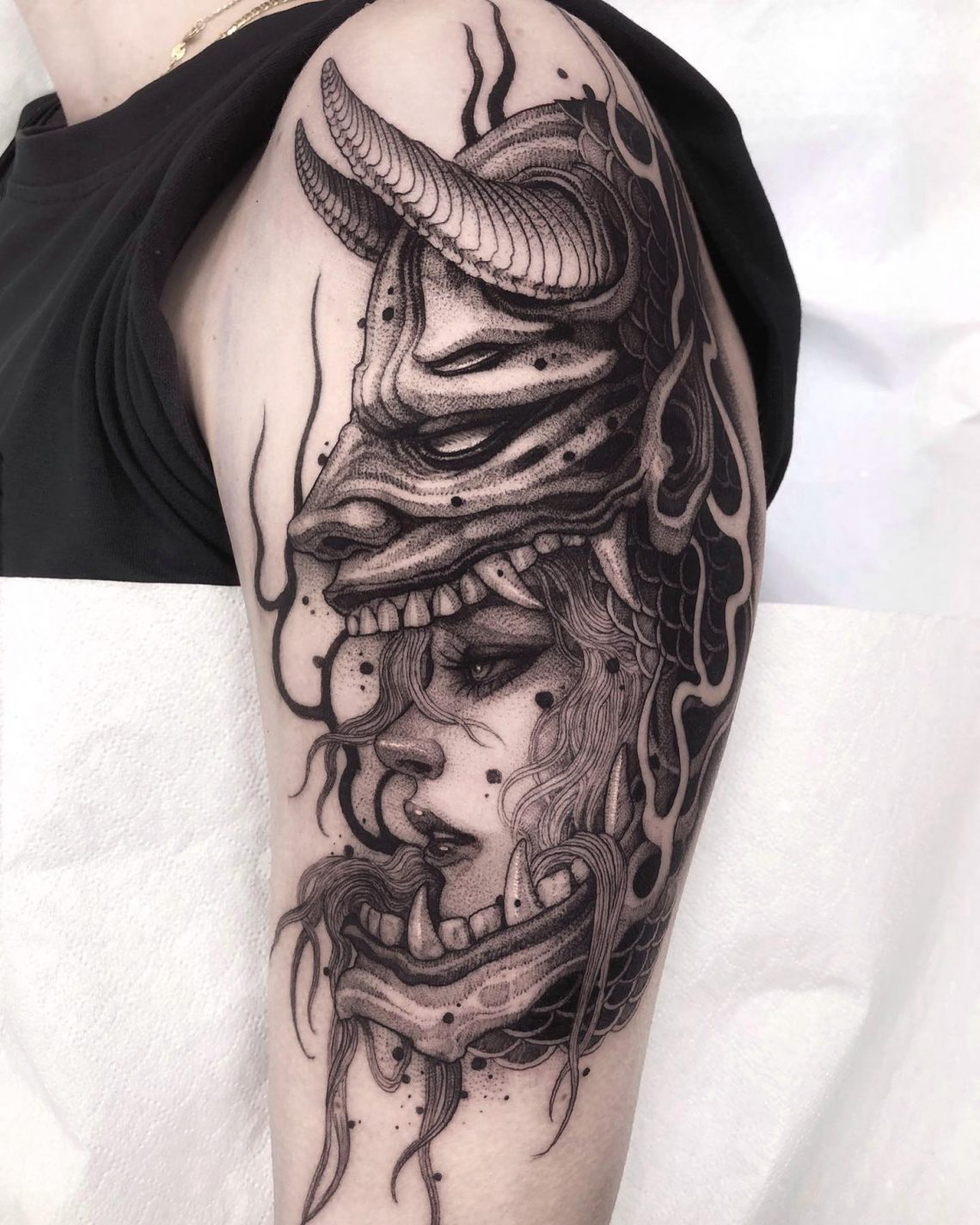 Tatuagens de hannya: significado e fotos para sua próxima tattoo - Amo Tatuagem
